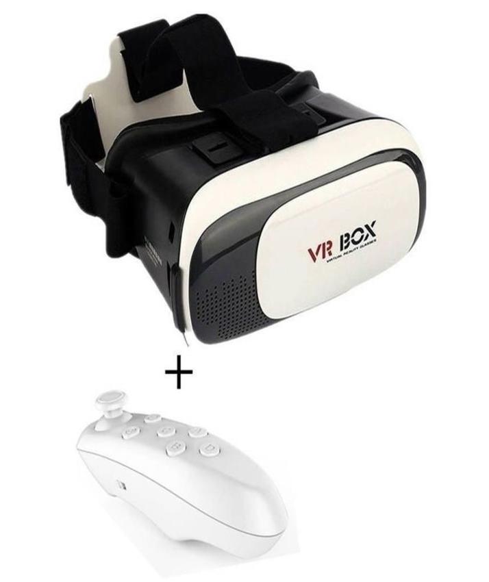 VR Box Version 2 3D Glasses with Remote Compatible with 4 to 6.5 Inch ...