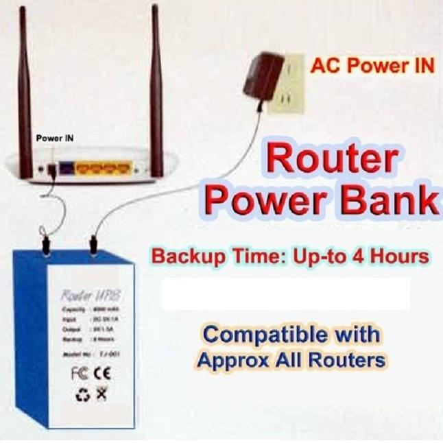Wifi Router Power Bank up to 4 Hours Backup - Blue | Daraz.pk