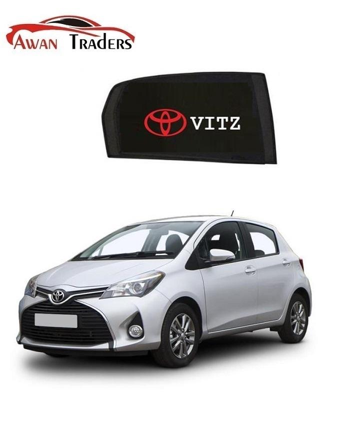 Toyota Vitz Side Sun Shades With Logo - Model 2014-2018 | Daraz.pk
