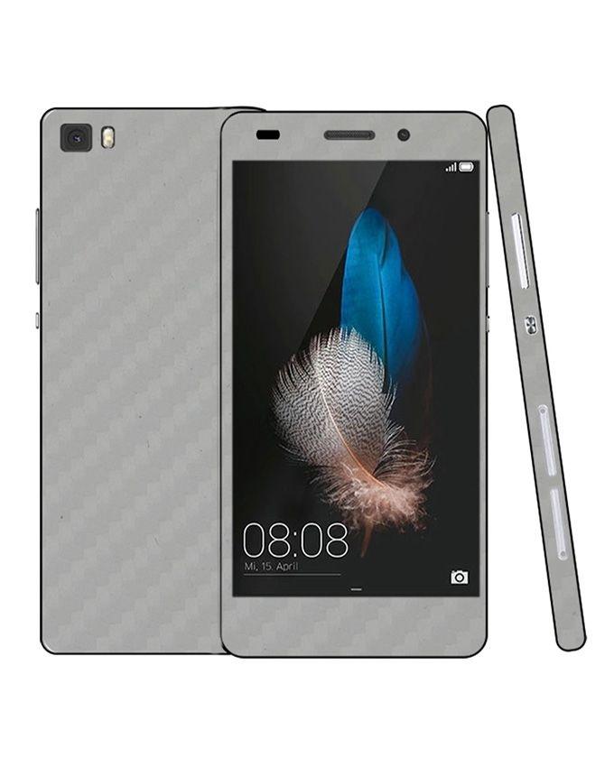 Huawei P8 Lite 2016 Silver Carbon Fiber Texture Mobile Skin | Daraz.pk