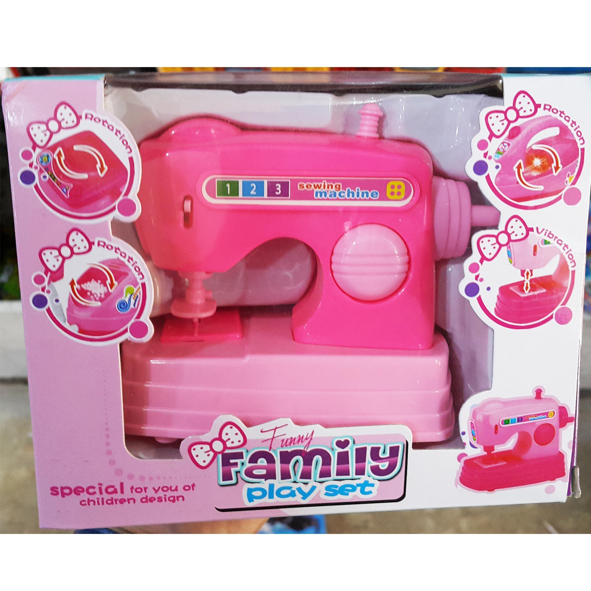 Kids/Girls Cute Light & Music Sewing Machine Multi Feature - LMS | Daraz.pk