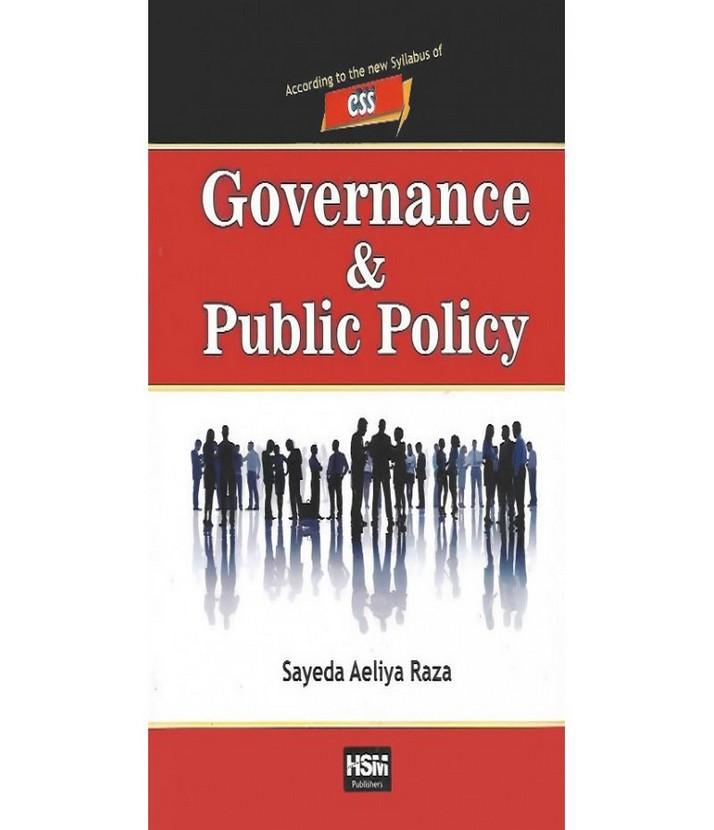 CSS Governance and Public Policy By Sayda Aeliya Raza | Daraz.pk