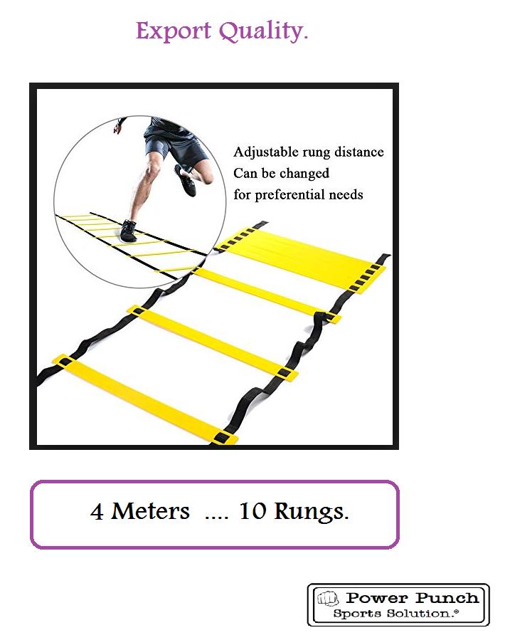 Football training agility ladder 10 rungs exercise fitness ladder-4 ...