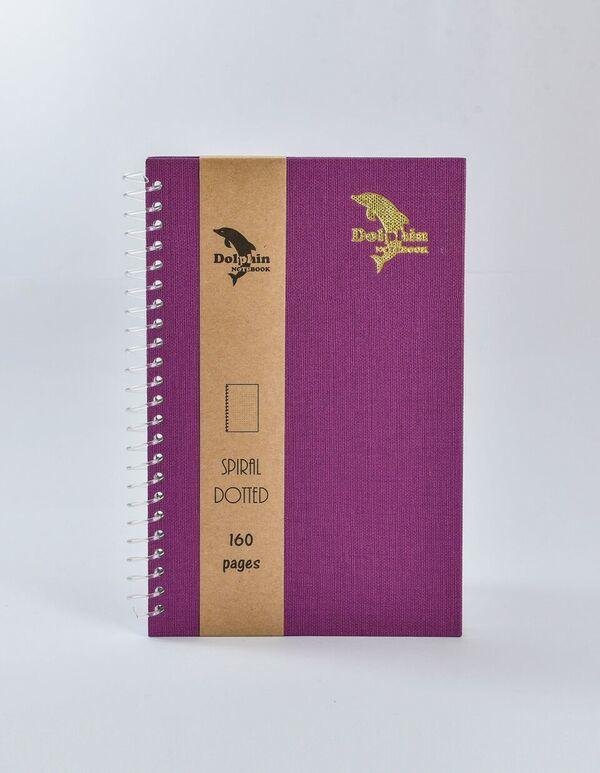 Dolphin Notebooks A5 Spiral - Purple - Dotted Price in Pakistan - View ...