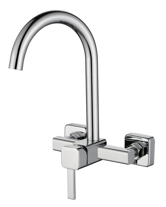 Zilver Single Lever Wall Mounted Kitchen Mixer - Silver | Daraz.pk