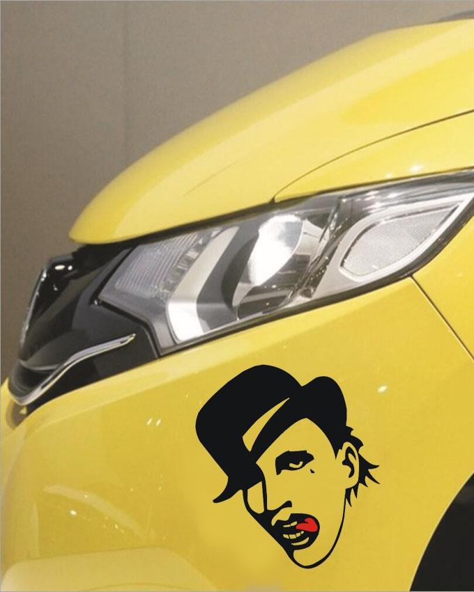 3.5"X3" famous character "Marilyn Manson " car sticker and decal vinyl ...