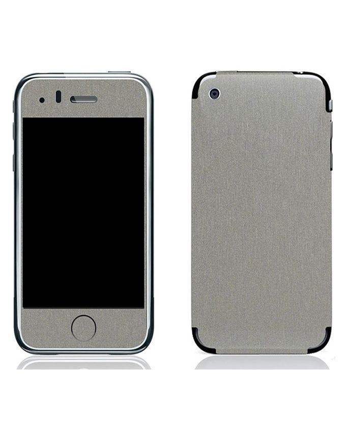 Iphone 3G Silver Brushed Metal Texture Mobile Skin | Daraz.pk