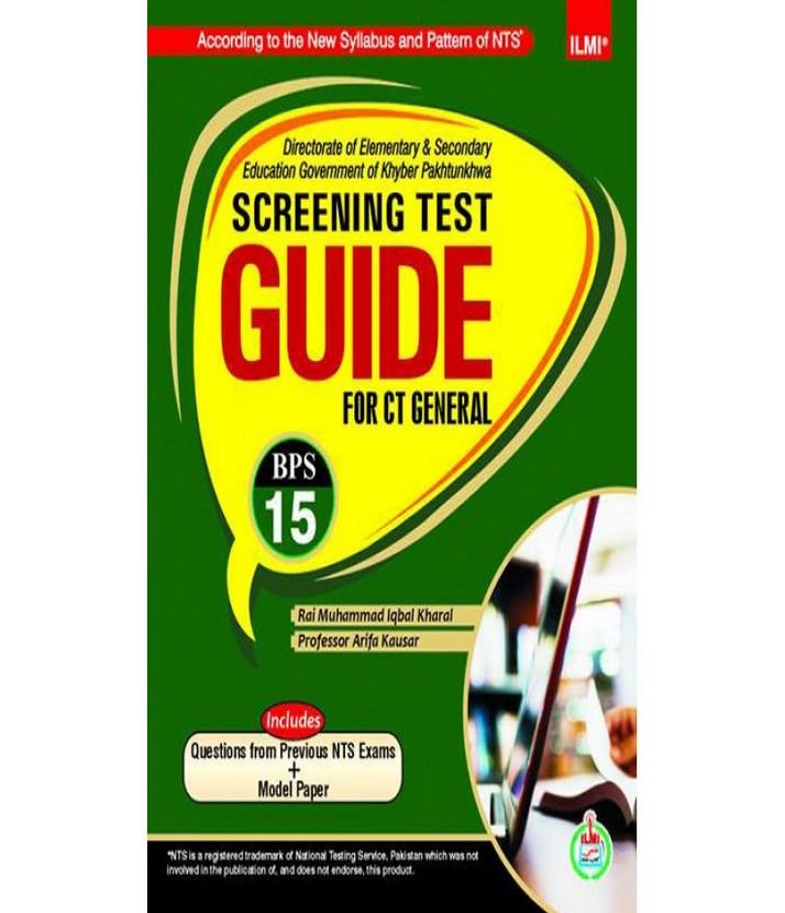 NTS Screening Test Guide CT General Bps 15 By Rai M. Iqbal Kharal ...