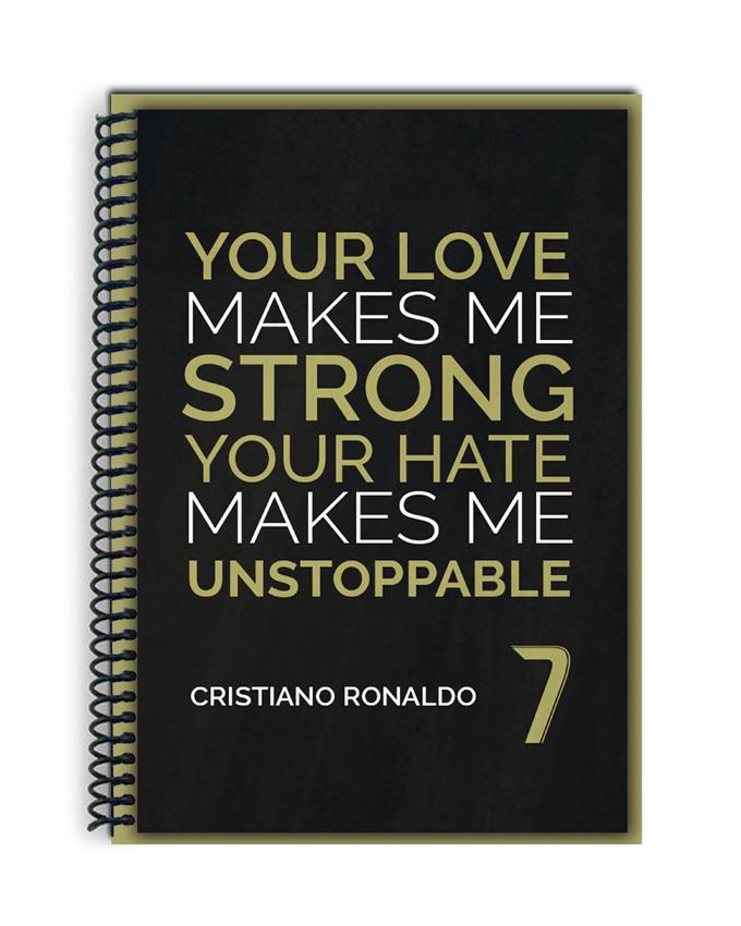 Notebook - A4 Size - Ronaldo 9 | Daraz.pk