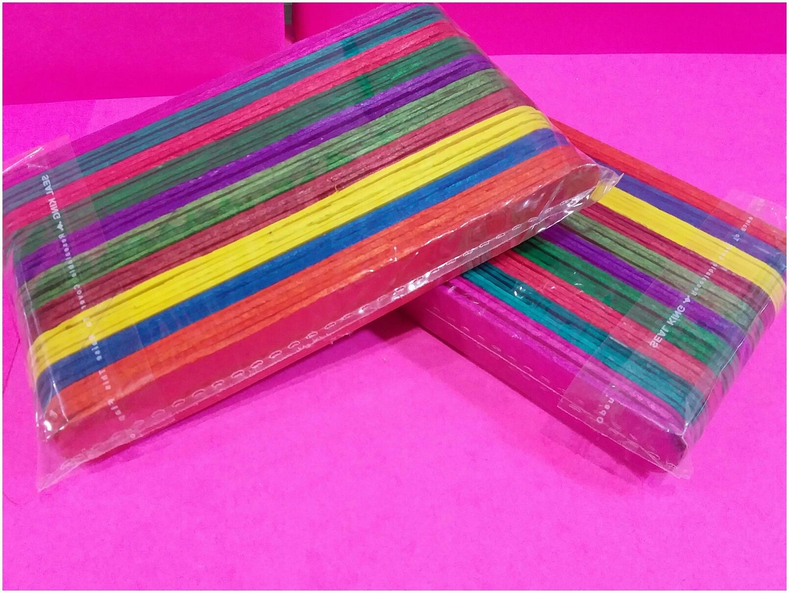 Popsicle sticks - ice cream sticks large DIY Pack of 3 bundles ( 45 ...