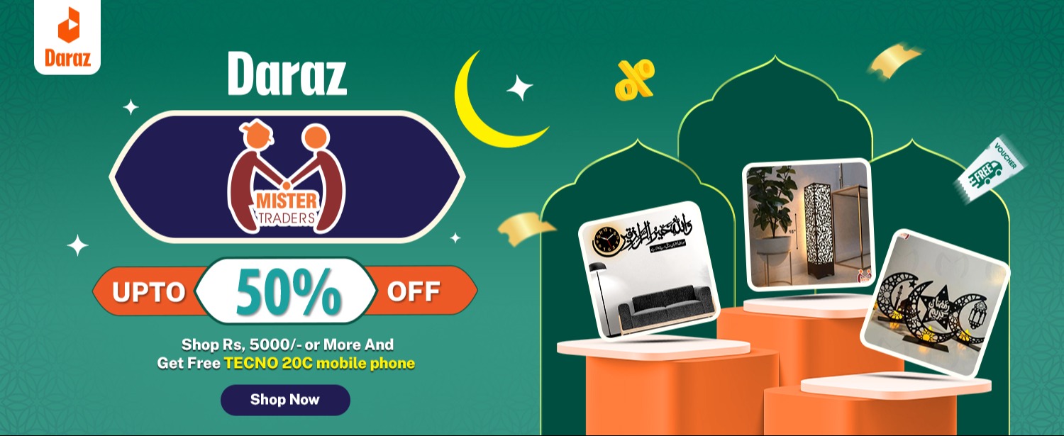 Shop online with Mister Traders now! Visit Mister Traders on Daraz.