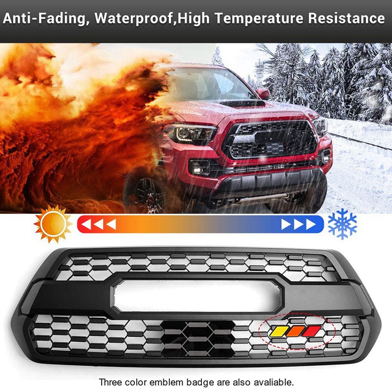 NANLIY-Tri-Color Grille Badge Emblem Decoration Car Truck Label for ...