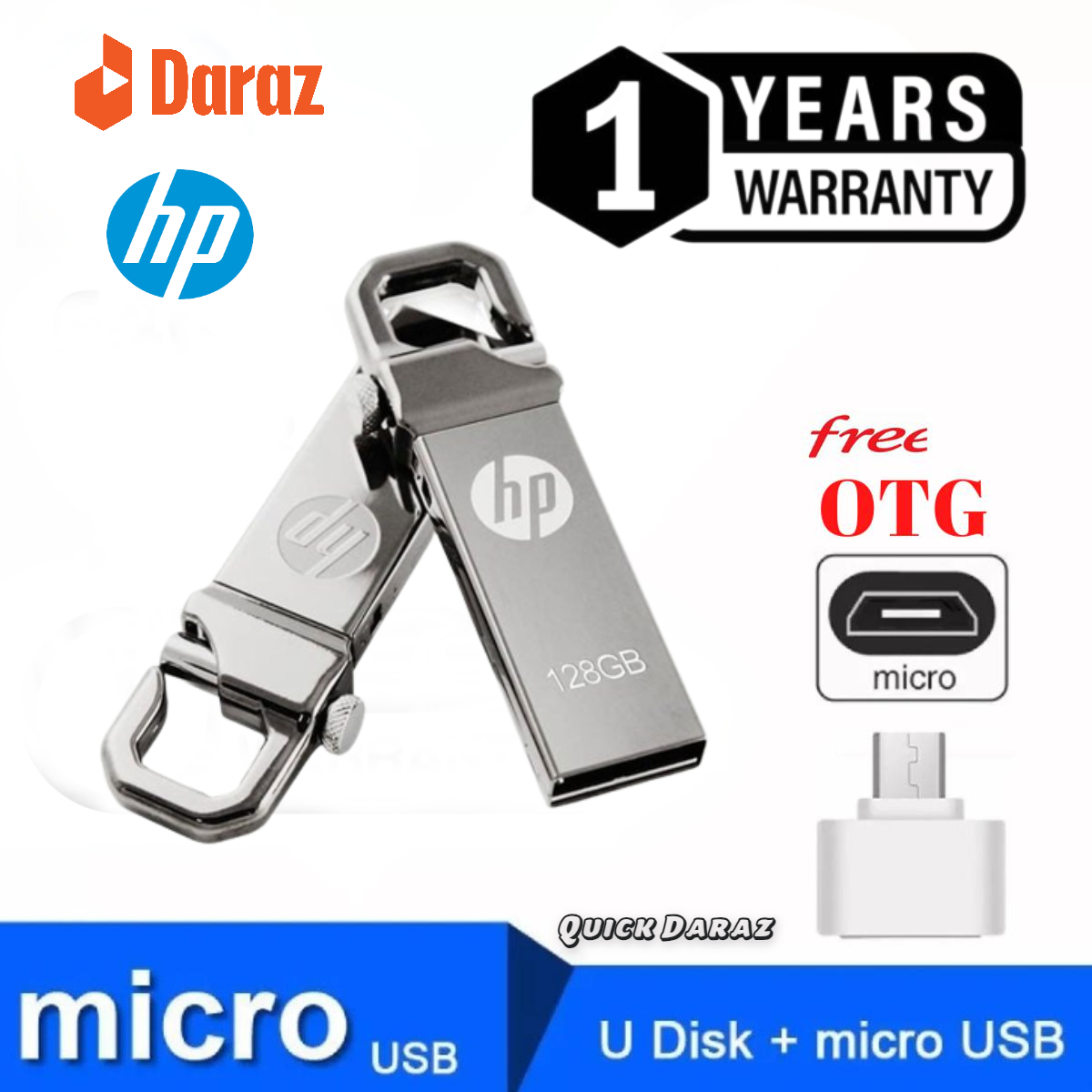 HP Flash Drive & Pendrive 128 GB 100 GB 64 GB 32 GB 16 GB USB Good Speed 3.0/2.0 Flash Memory ...