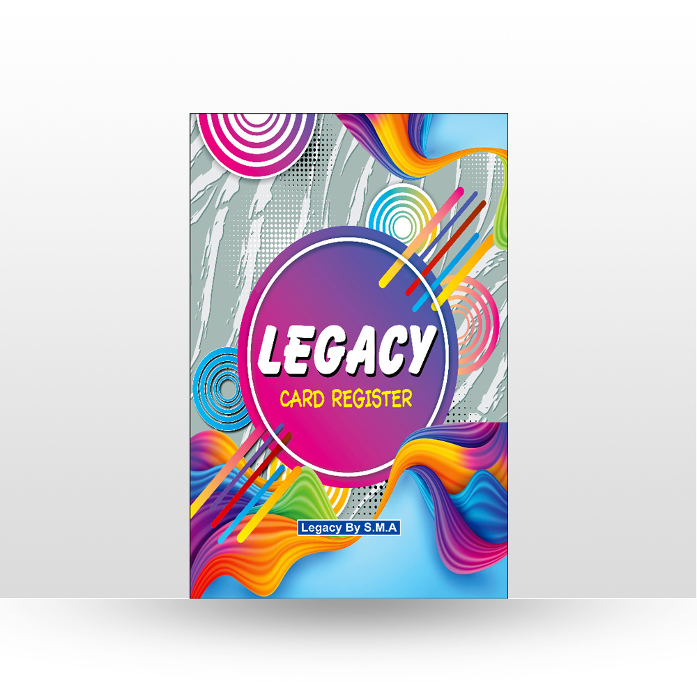 High-Quality 200 -Page Card Register Notebook - Perfect for University ...