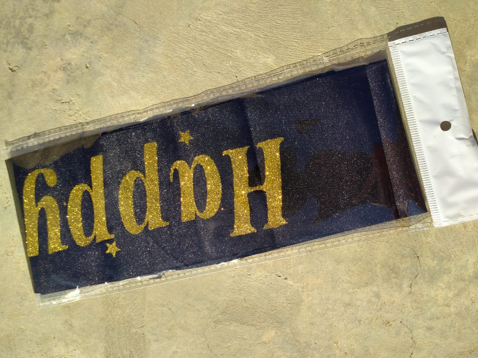 Happy Birthday Sash (white/black birthday slash) | Daraz.pk