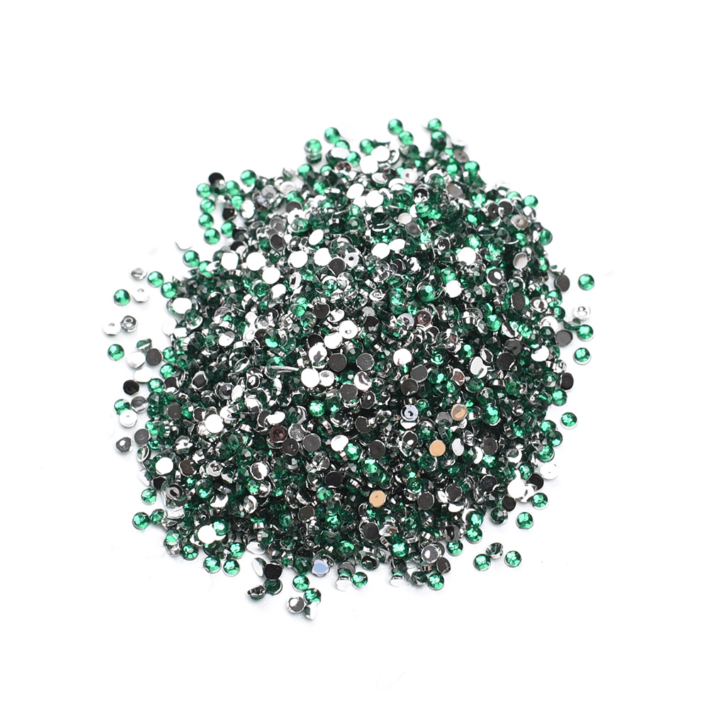 2000Pcs 2mm Multicolor Resin Rhinestones Flatback Crystal Sparkling ...