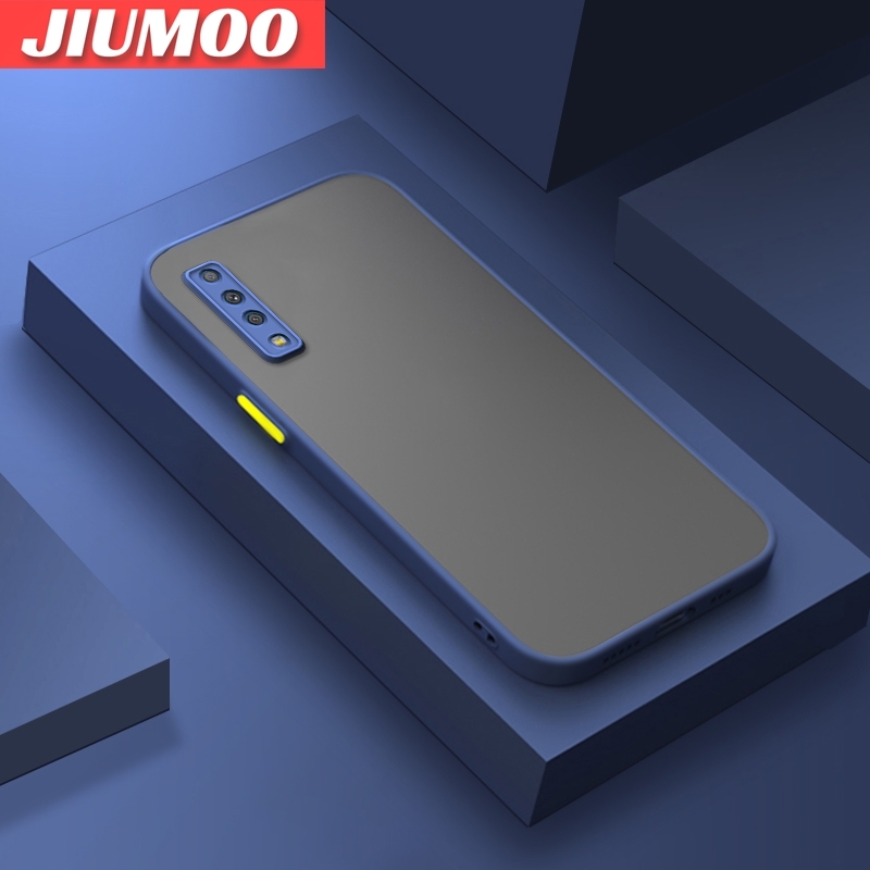 JIUMOO For Samsung A7 2018 Case Transparent Back Cover Lens Camera ...