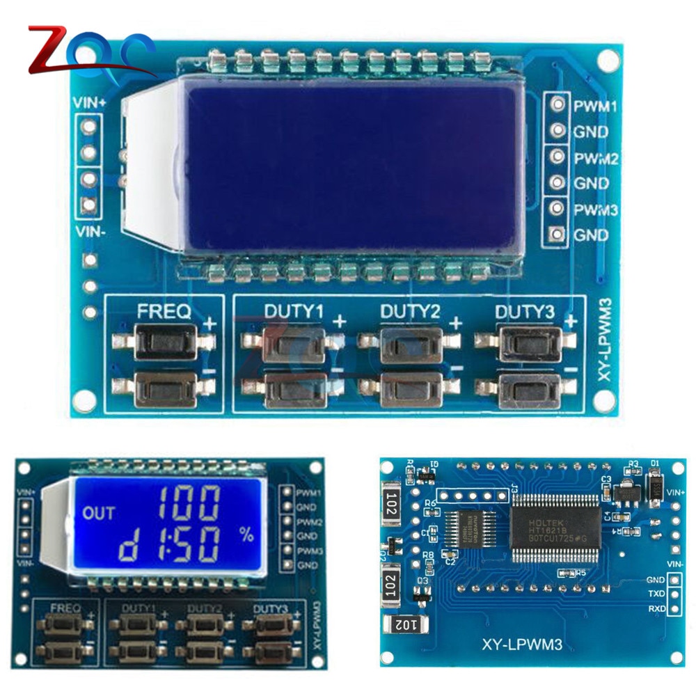 1Hz-150Khz Generator PWM Pulse Frequency Duty Cycle Adjustable Module ...