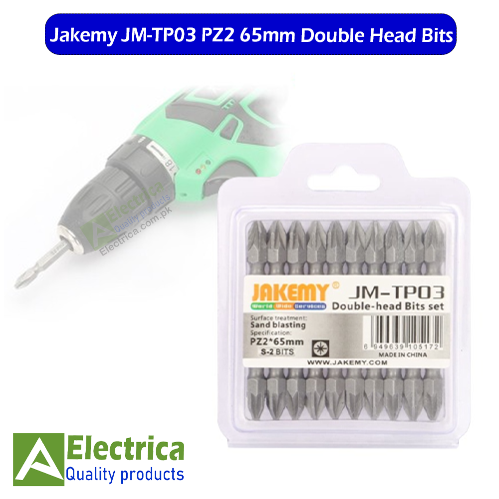Jakemy JM-TP03 PZ2 65mm10 Double Head Bits Home Improvement Screw ...