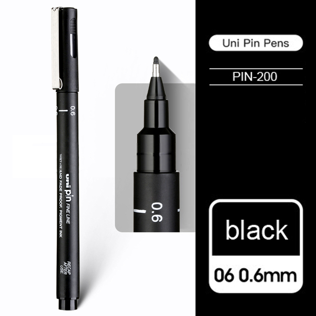 UNI drawing pen needle art student drawing hook line pen PIN-200 ...