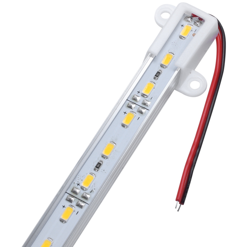 4X 50CM 12V 36 LED 5050 SMD Hard Strip Bar Light Aluminum Rigid Warm ...