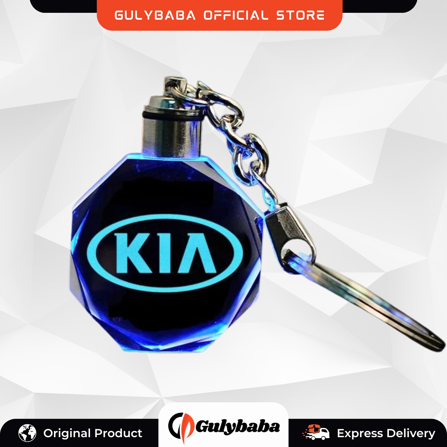 Kia Car Logo Crystal Keychain Crystal Gift Decoration Crafts 6 Colours ...