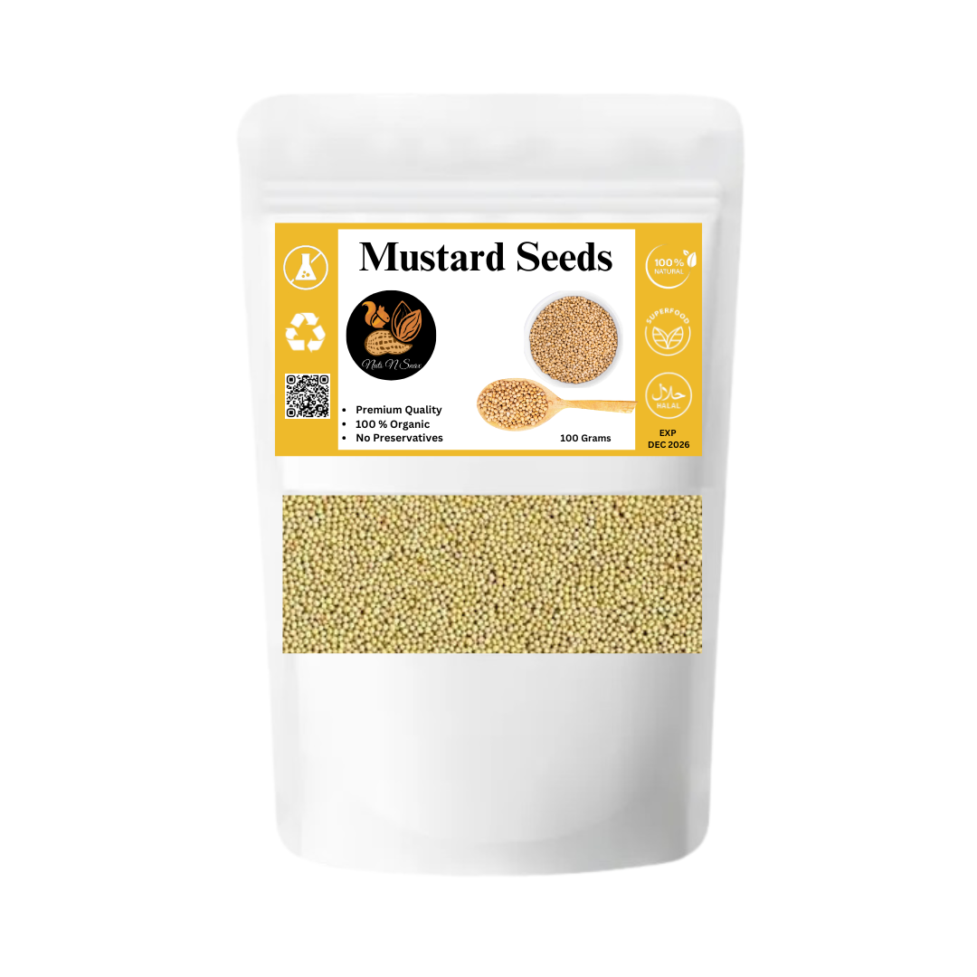 Mustard Seeds White Natural & Original | Safaid Pili Sarson 100 GM ...