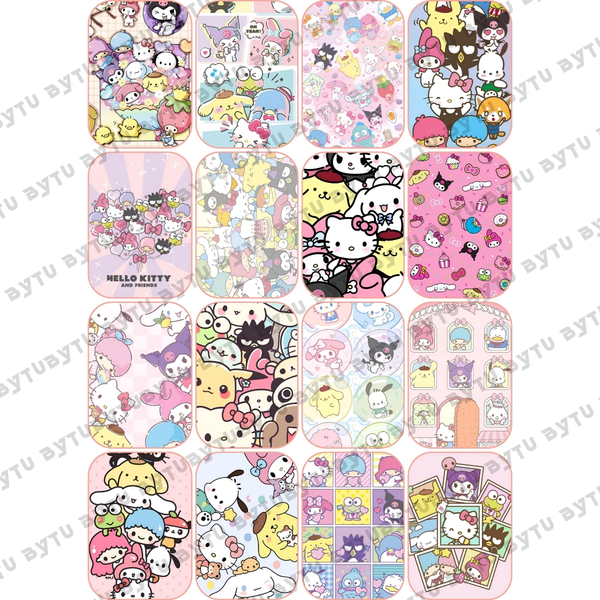 Kuromi Stickers UNCUT A5 for Kids Phone Cover DIY Crafts Notebook ...