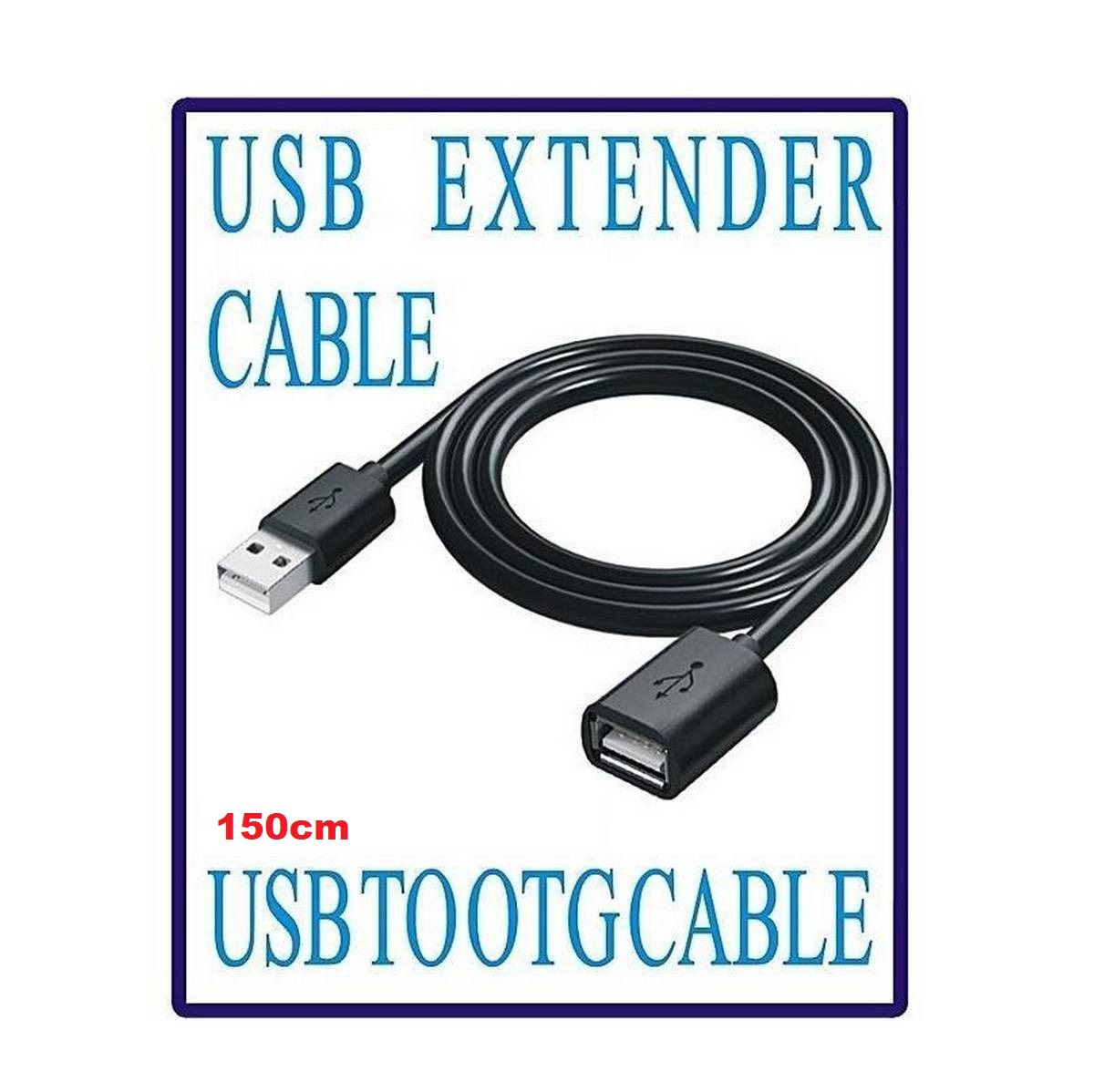 150CM LONG Male to Female USB Cable - Usb To Usb Extension Cable ...