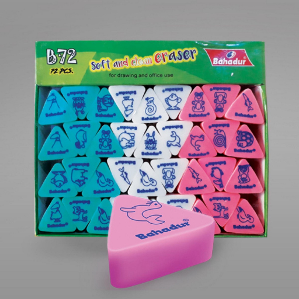 Triangle Eraser 72pcs/Box | Daraz.pk