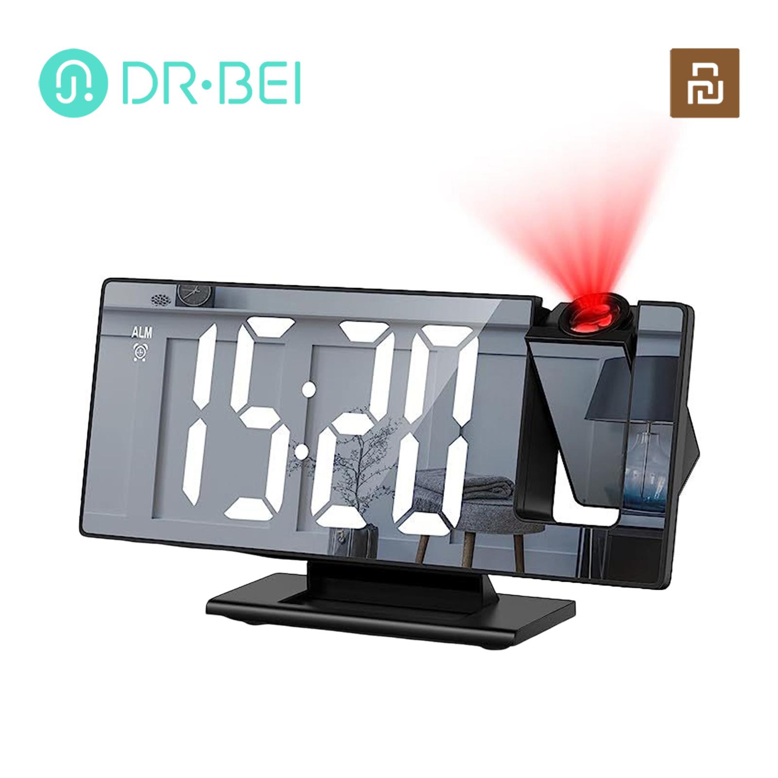Desktop Digital Clock Multifunctional Projection Alarm Clock With