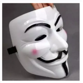 White Vendetta Mask Standard Size | Daraz.pk