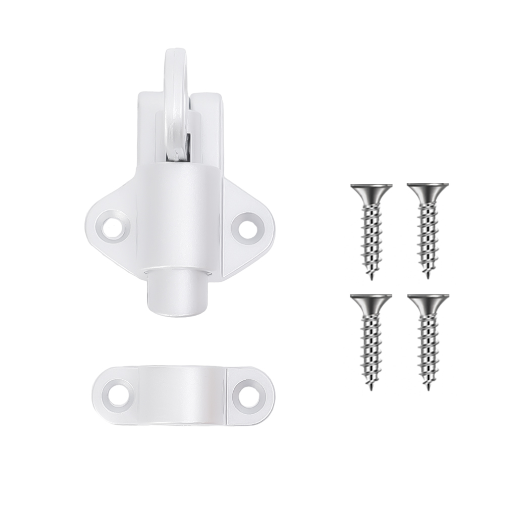 Spring Loaded Window Door Bolt Gate Security Pull Ring Spring Bounce ...