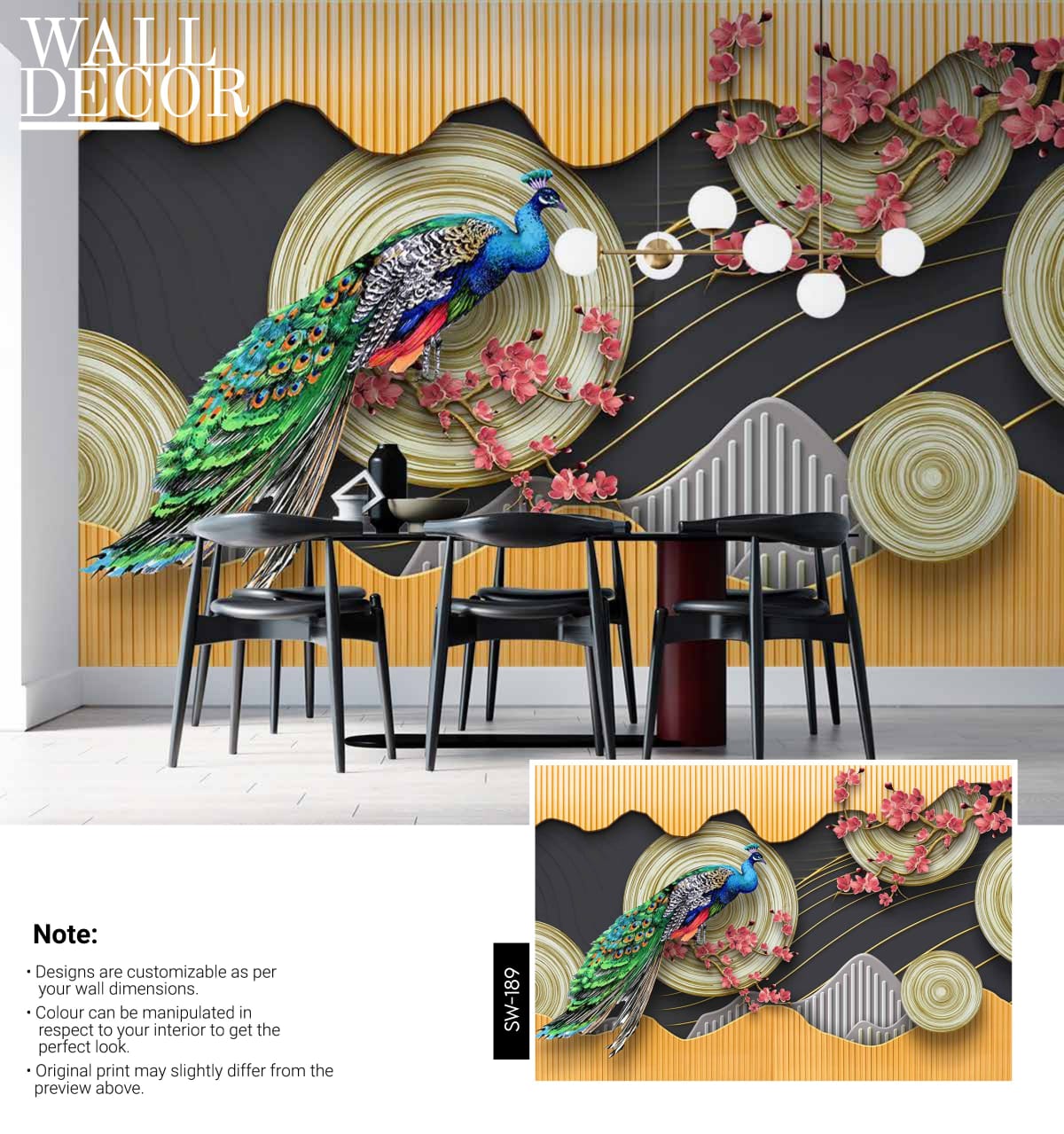 Wall Decor Wallpaper Room Decoration Flex 3D Flex Wallpaper 12*12 ...