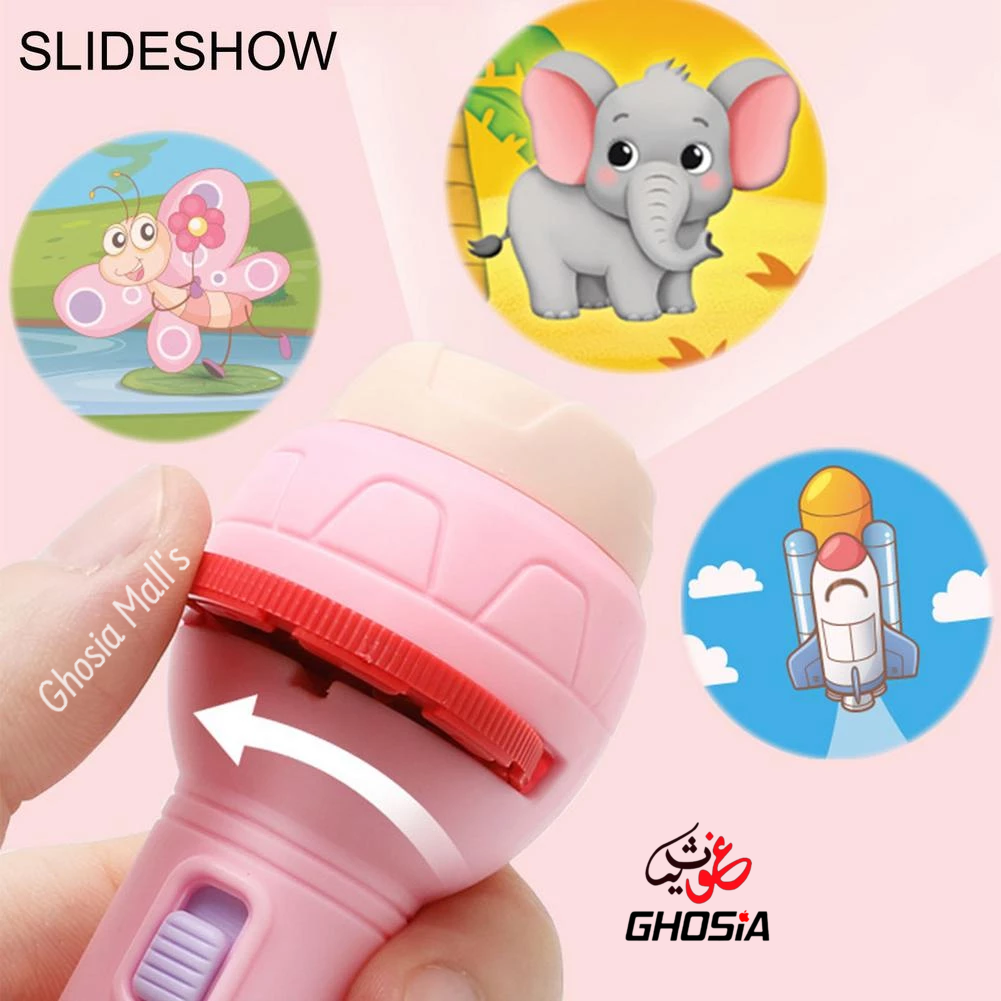 Projection Flashlight, Slide Projector Torch Baby Sleeping Projector ...