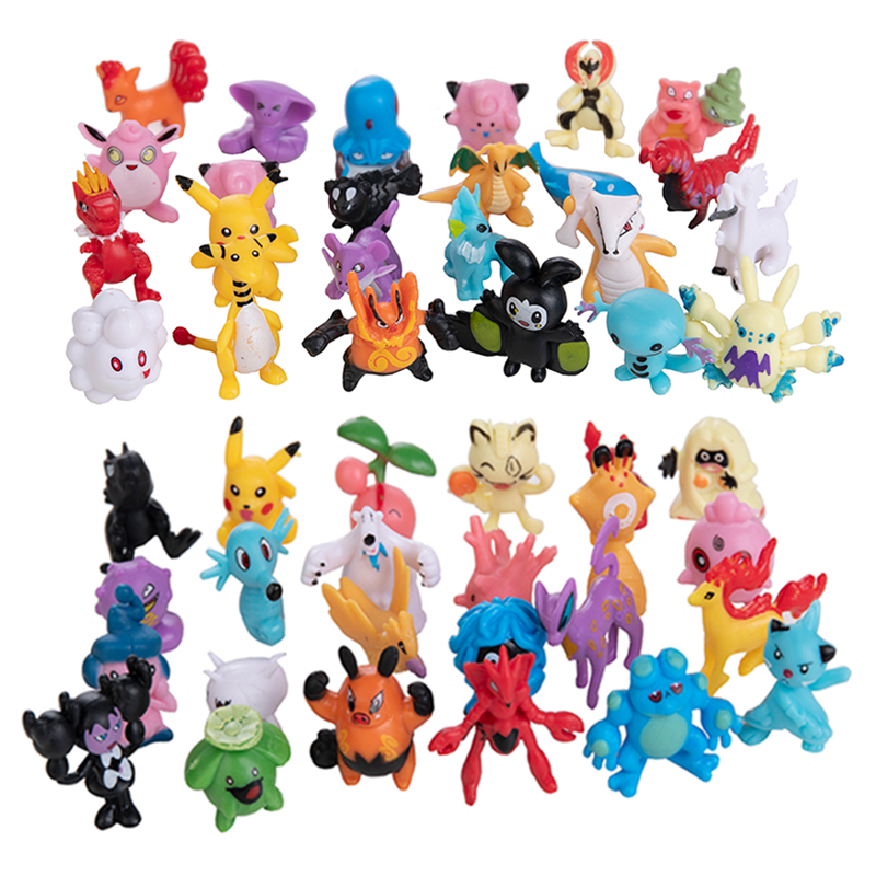 Pack of 10 – Pokemon Action Figures Elf Model Pikachu Lunala Charizard ...