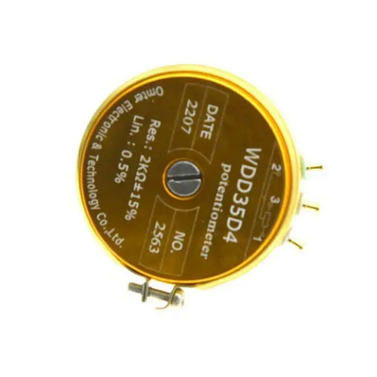 WDD35D-4 Precision Conductive Plastic Potentiometer Angular ...