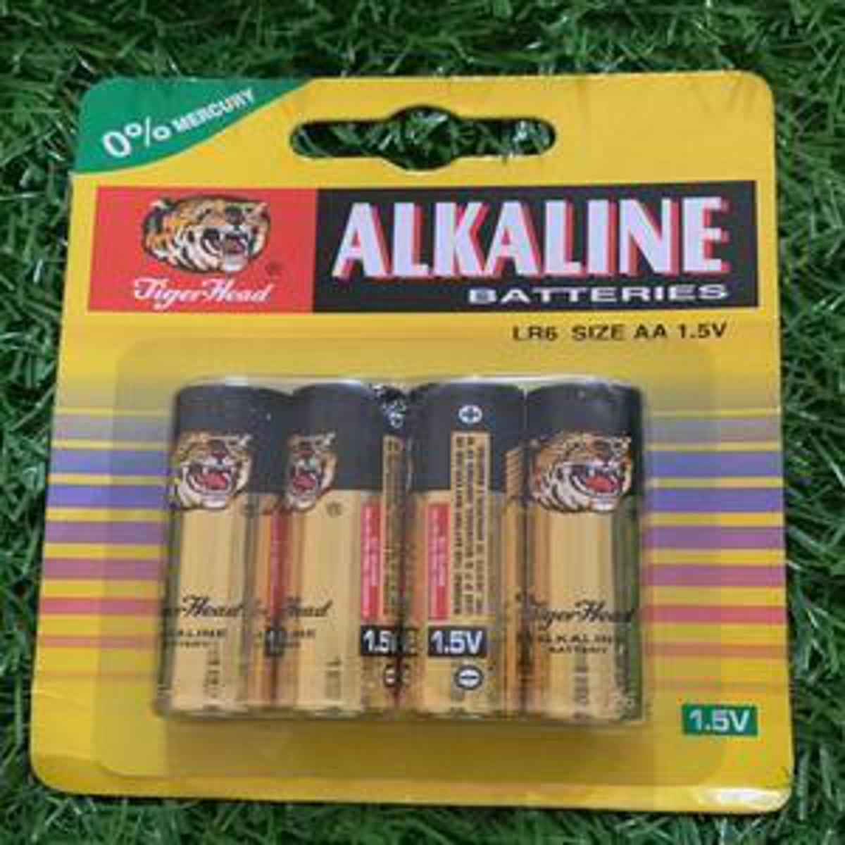 TIGER HEAD 4 PCS ALKALINE BATTERIES HEAVY DUTY AA 1.5V | Daraz.pk