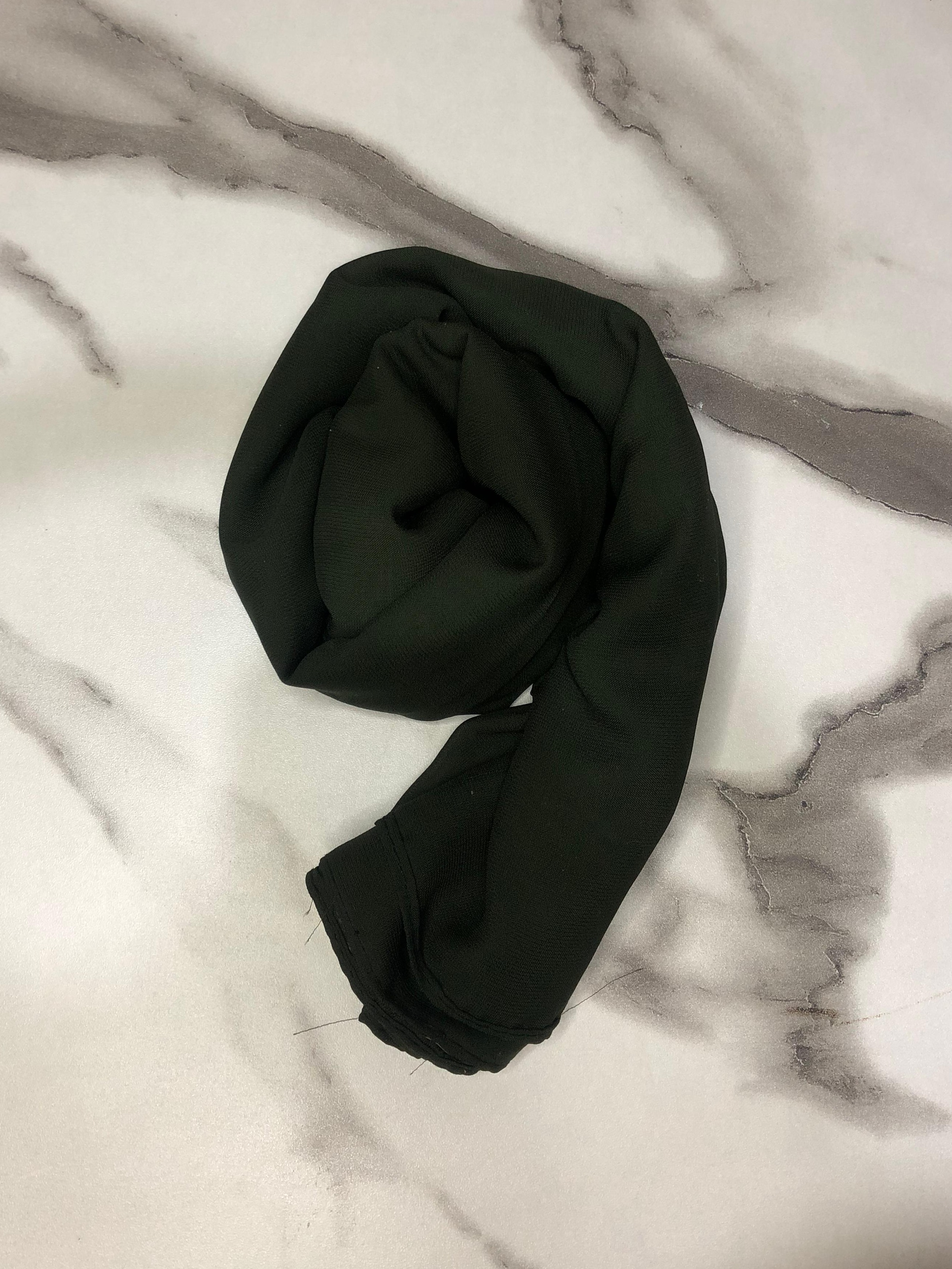 Chiffon Georgette Hijab Scarf for girls Easy to wear Double Loop Plain ...