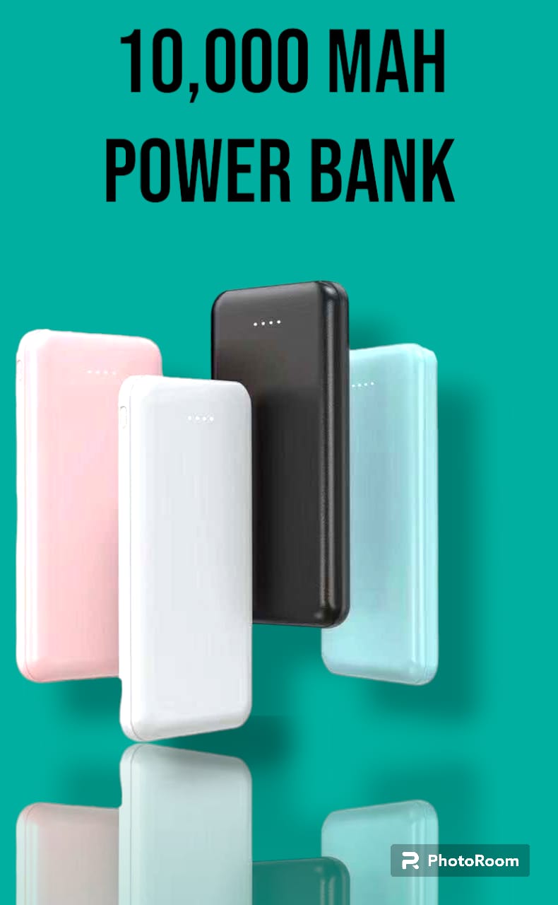 10000mAh Power Bank - Dual USB Ports, Fast Charging Power Bank | Daraz.pk
