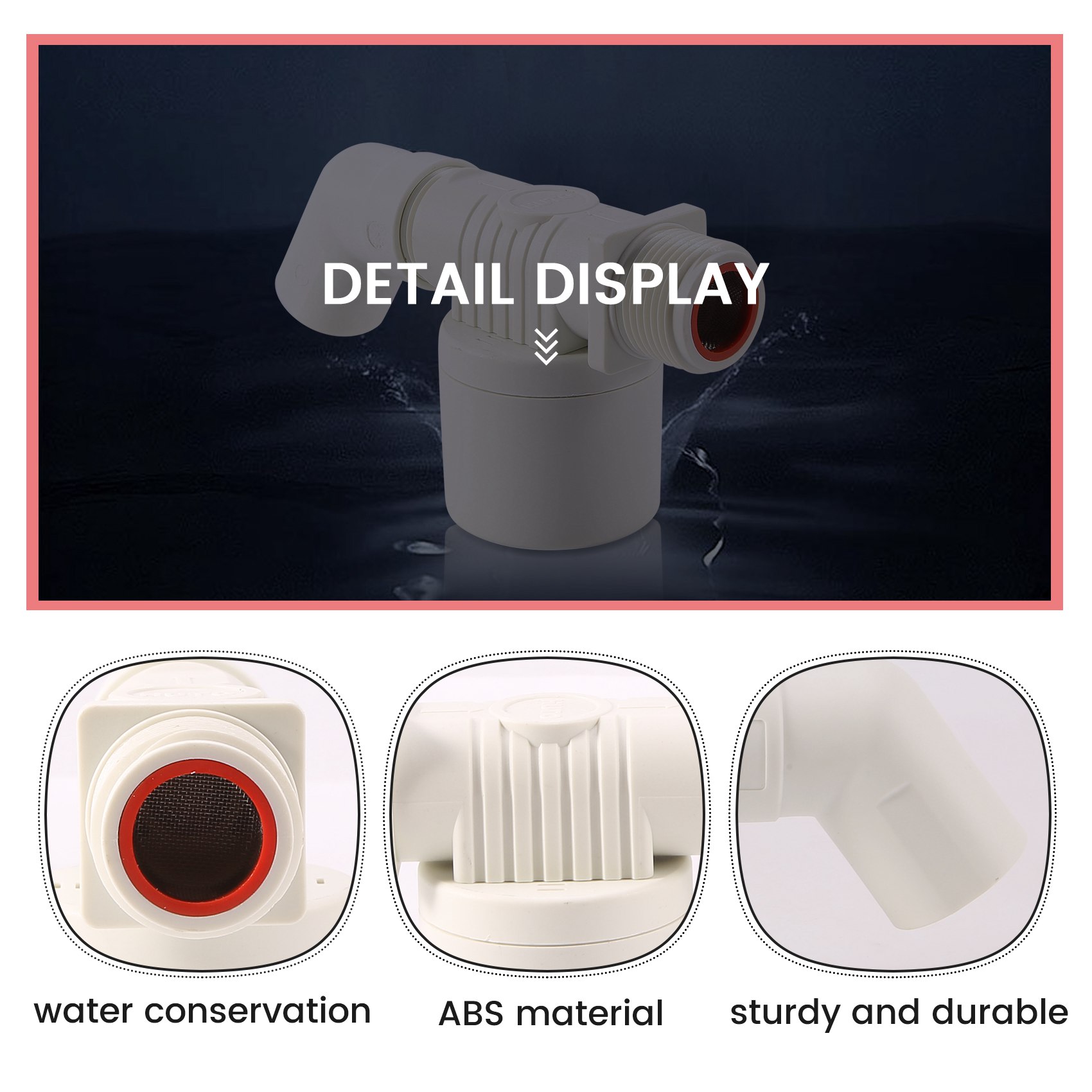 Floating Ball Valve Built-in Embedded Float Valve Water Level Control ...