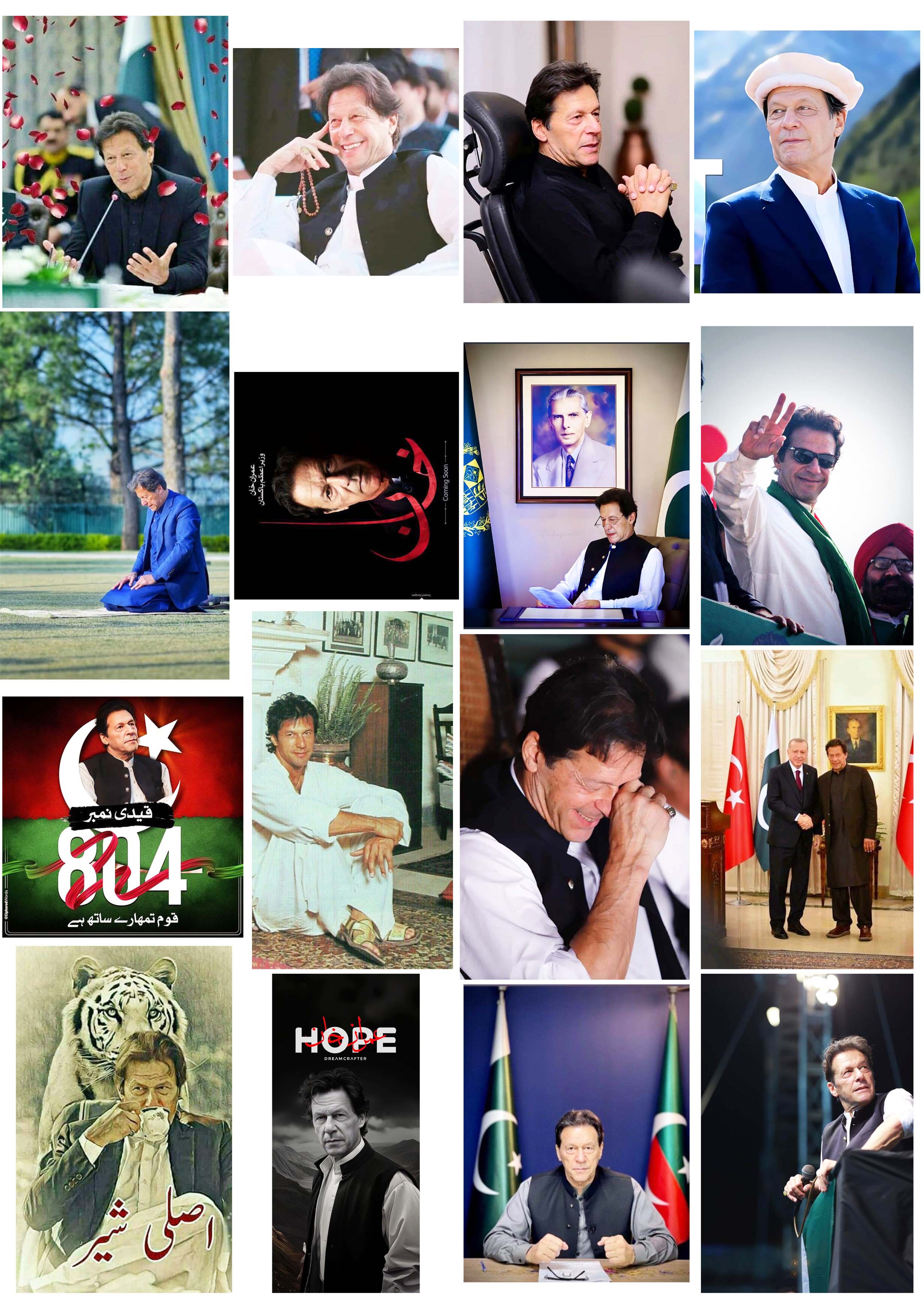 Imran Khan PTI Self Adhesive Stickers - 16 Pack, Political & Supportive ...