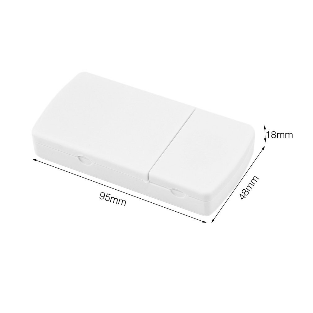 Mini Portable Pill Storage Box Divider Travel Cutter Splitter Case ...