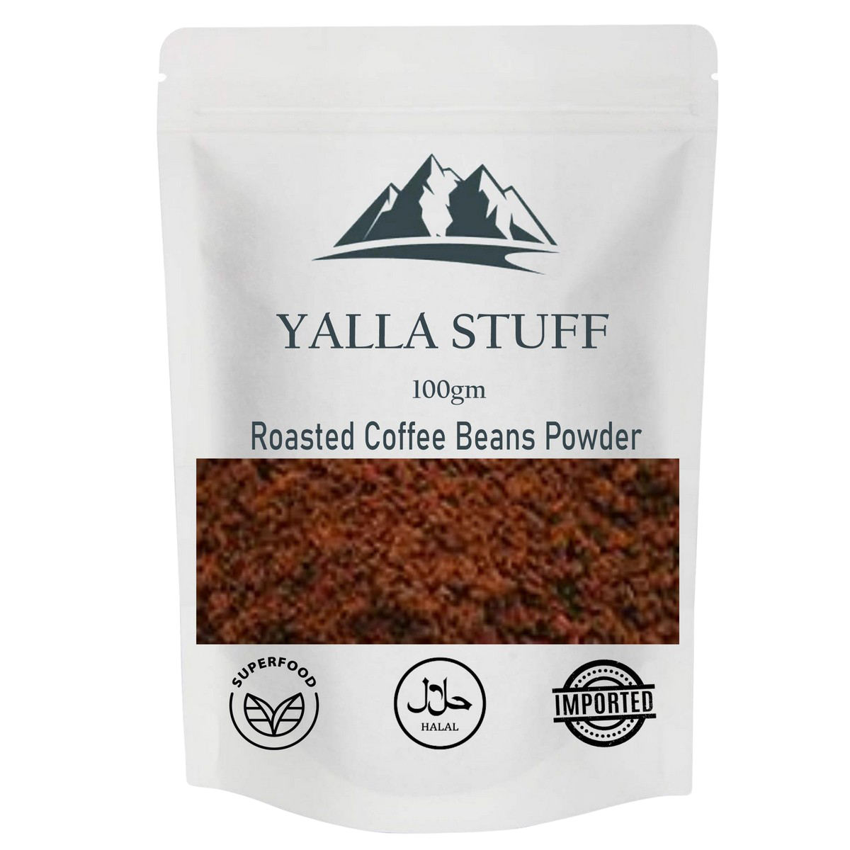 Imported Organic Roasted Coffee Beans Powder-100gm | Daraz.pk