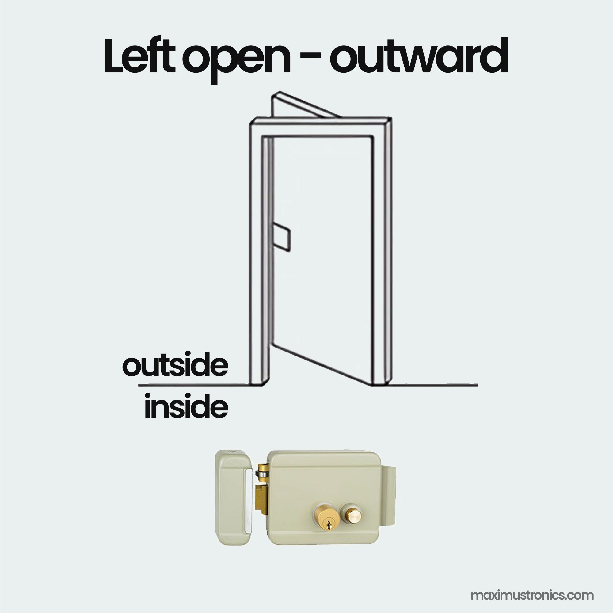 Smart wifi 12V electric door lock for main gate lock with adapter and ...