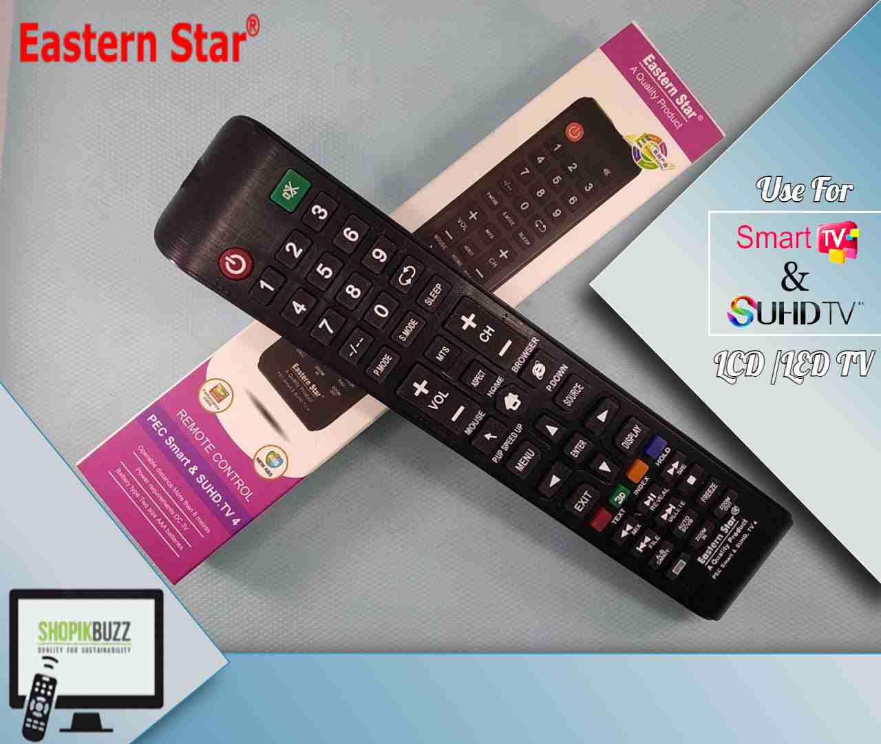 UNIVERSAL REMOTE EASTERN STAR PEC SMART & SUHD-TV FOR CHINA-LCD/LED ...