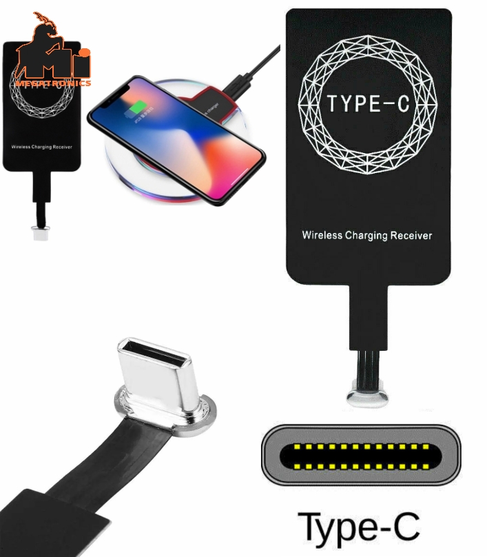 Qi Wireless Charging USB-C Type-C Receiver Charger | Daraz.pk