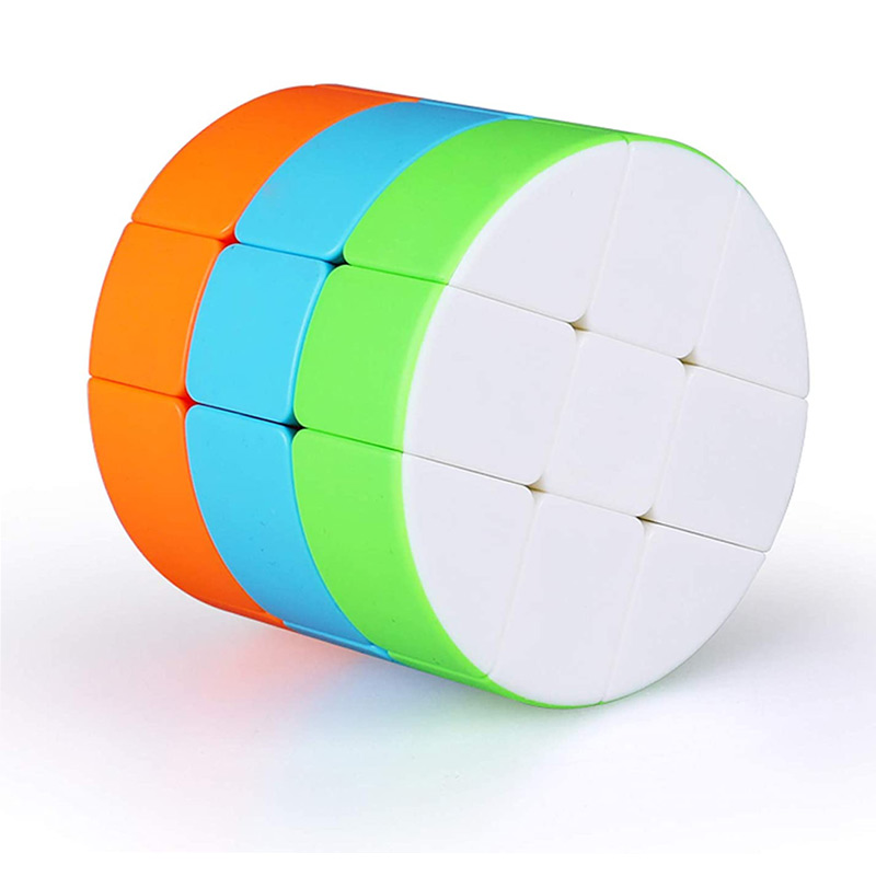 Cylinder Rubik cube 3x3x3 | Cube Puzzle Game | Stickerless Educational Puzzle Cube Toy | Gol ...