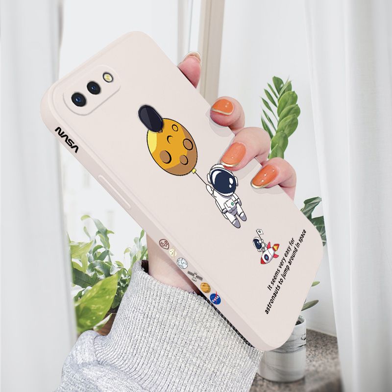 AMORVOR for OPPO R15 Pro Back Cover Cartoon Astronautn Side design Soft ...