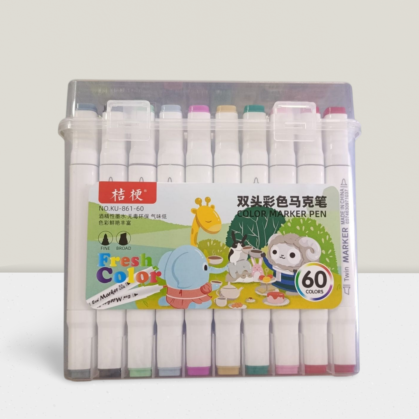 12-120 Colors Art Marker Pen Set for Draw Double Headed Sketching Tip ...
